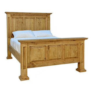 Rustic Mansion Bed King Size - Rustic - Panel Beds - by san carlos ...