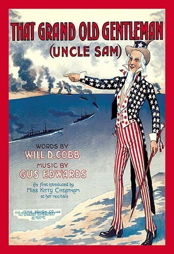 The Grand Old Gentleman (Uncle Sam), 20" x 30" - Traditional - Prints ...