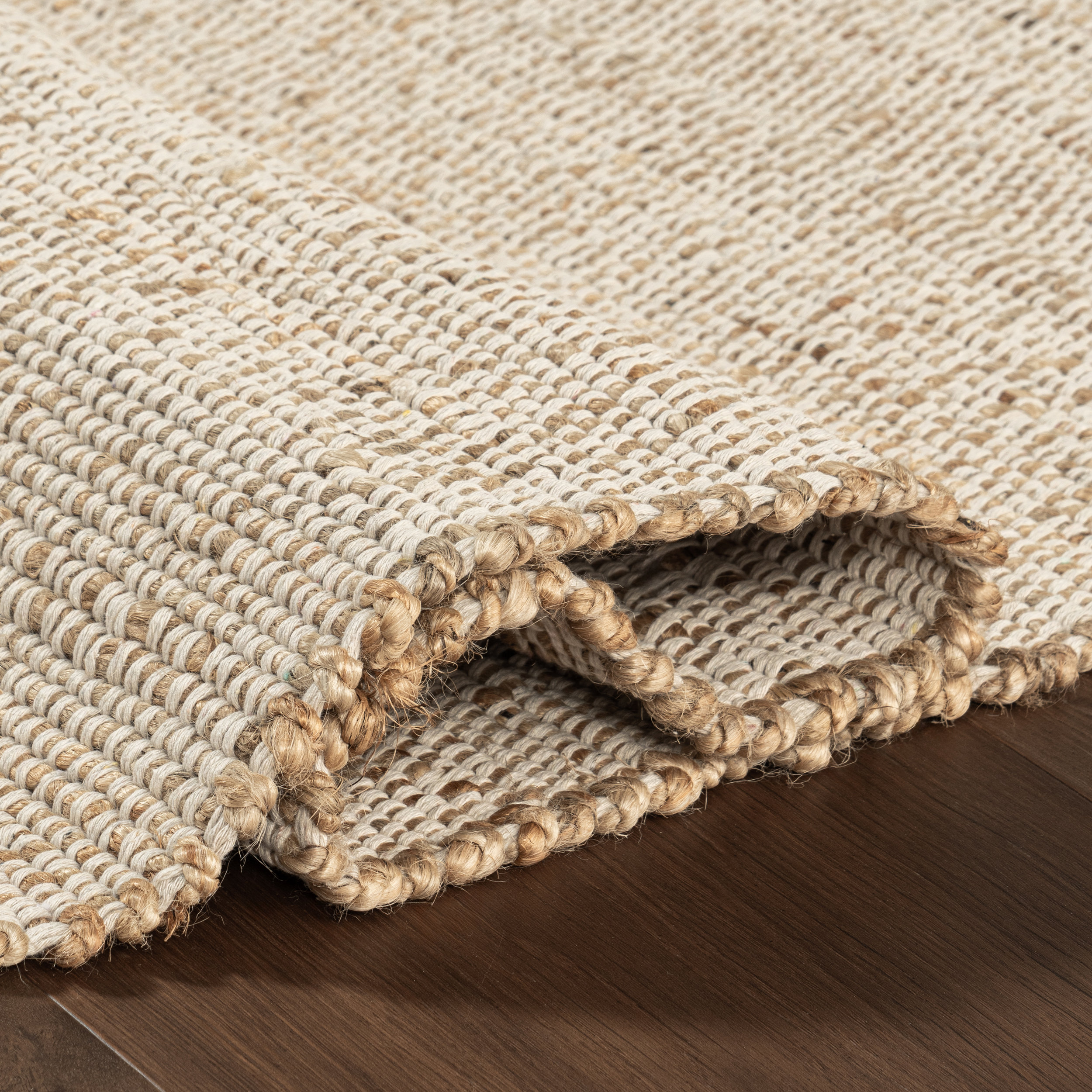 nuLOOM Elfriede Farmhouse Jute Blend Area Rug, 10'x14' - Beach Style ...