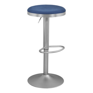 Brody Upholstered Adjustable Stool - Contemporary - Bar Stools And ...