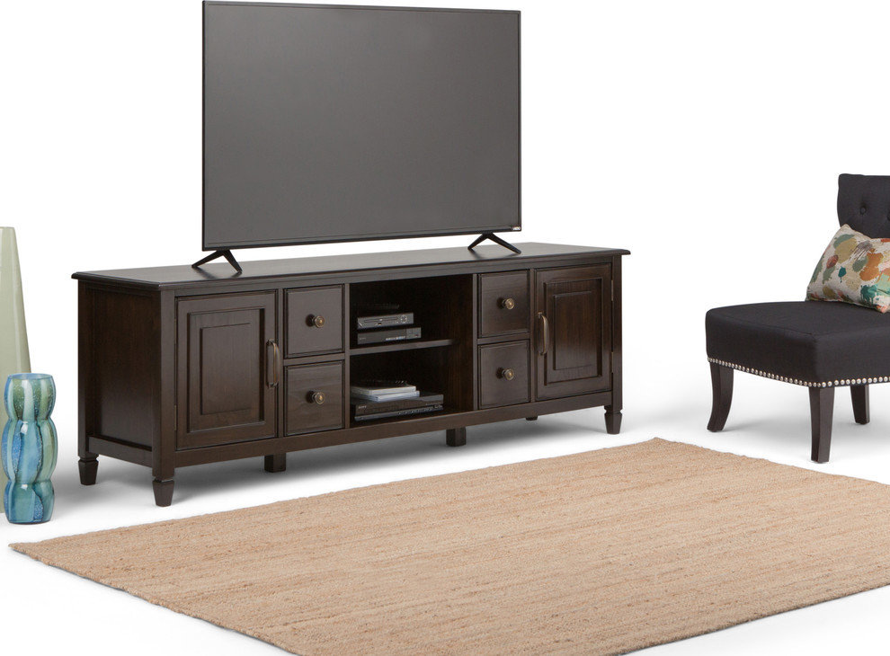 Connaught 72 inch Wide TV Stand - Traditional - Entertainment Centers ...