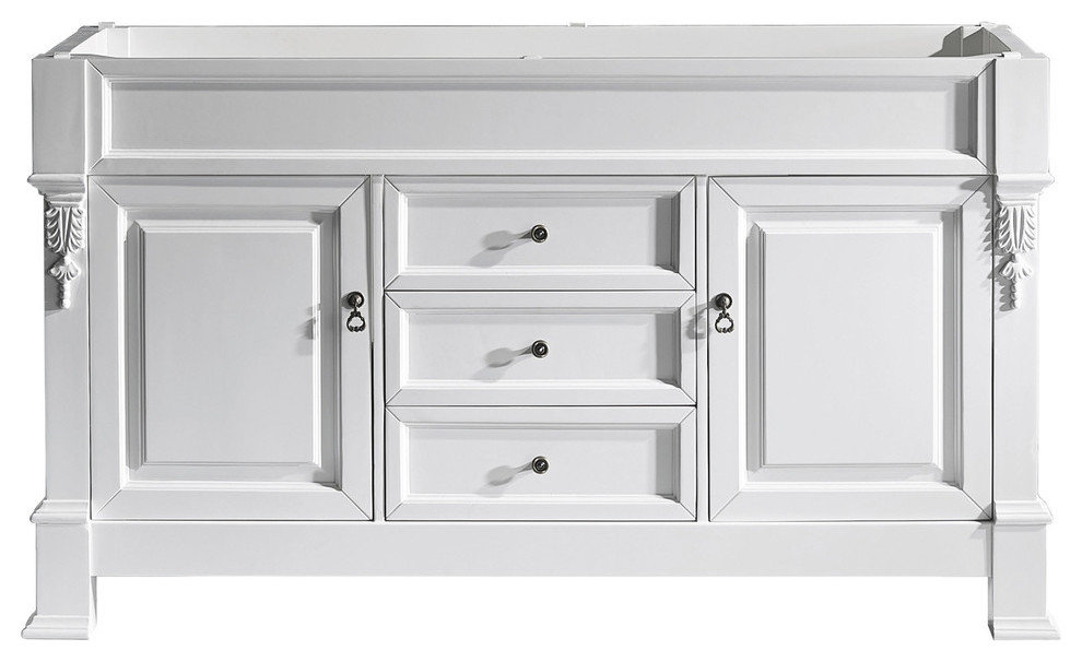 Huntshire 60" Cabinet Only in White - Traditional - Bathroom Vanities ...