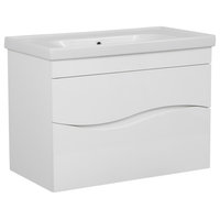 Bathroom Vanity Wave White Gloss Mirror 40", 26"-Simple mirror 40 ...