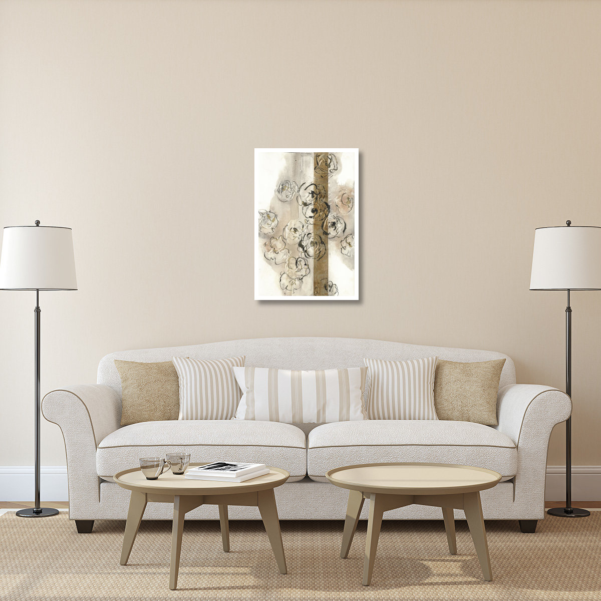 "Dusted Gold Panel II" Digital Paper Print by Chris Paschke, 14"x20 ...