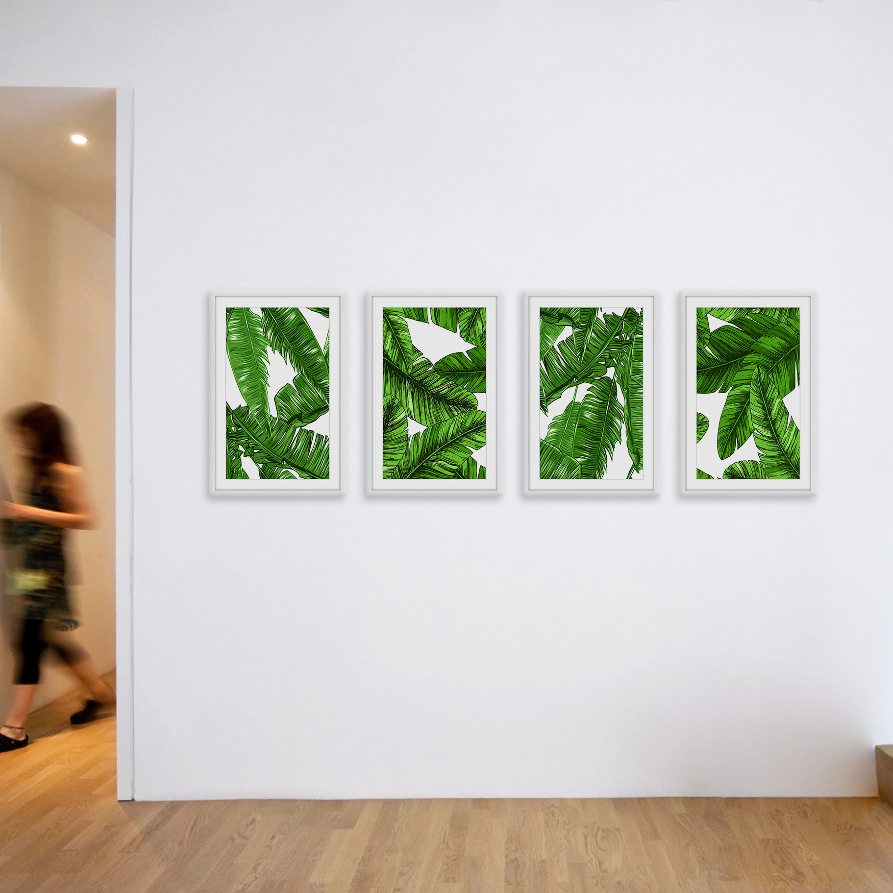 St. Petersburg Quadriptych, 120x45 - Tropical - Prints And Posters - by ...