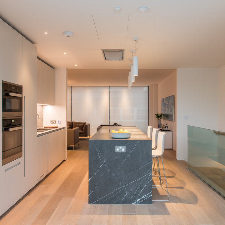 75 Beautiful Kitchen with Marble Worktops Ideas and Designs - April ...