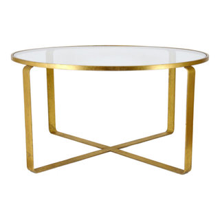 Sansa Gold Round Coffee Table - Contemporary - Coffee Tables - by Virgil Stanis Design | Houzz
