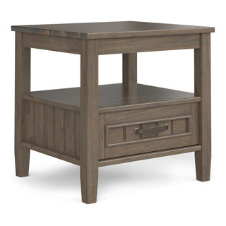 Lev End Table with Bottom Drawer - Transitional - Side Tables And End ...