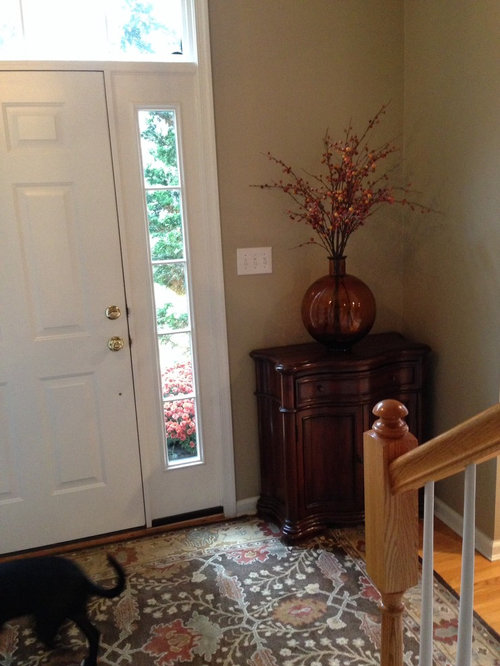 Light switch over foyer table