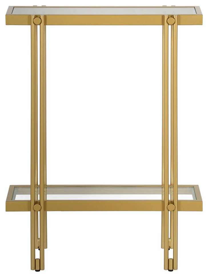 Henn&Hart 22" Gold Console Table - Contemporary - Console Tables - by ...
