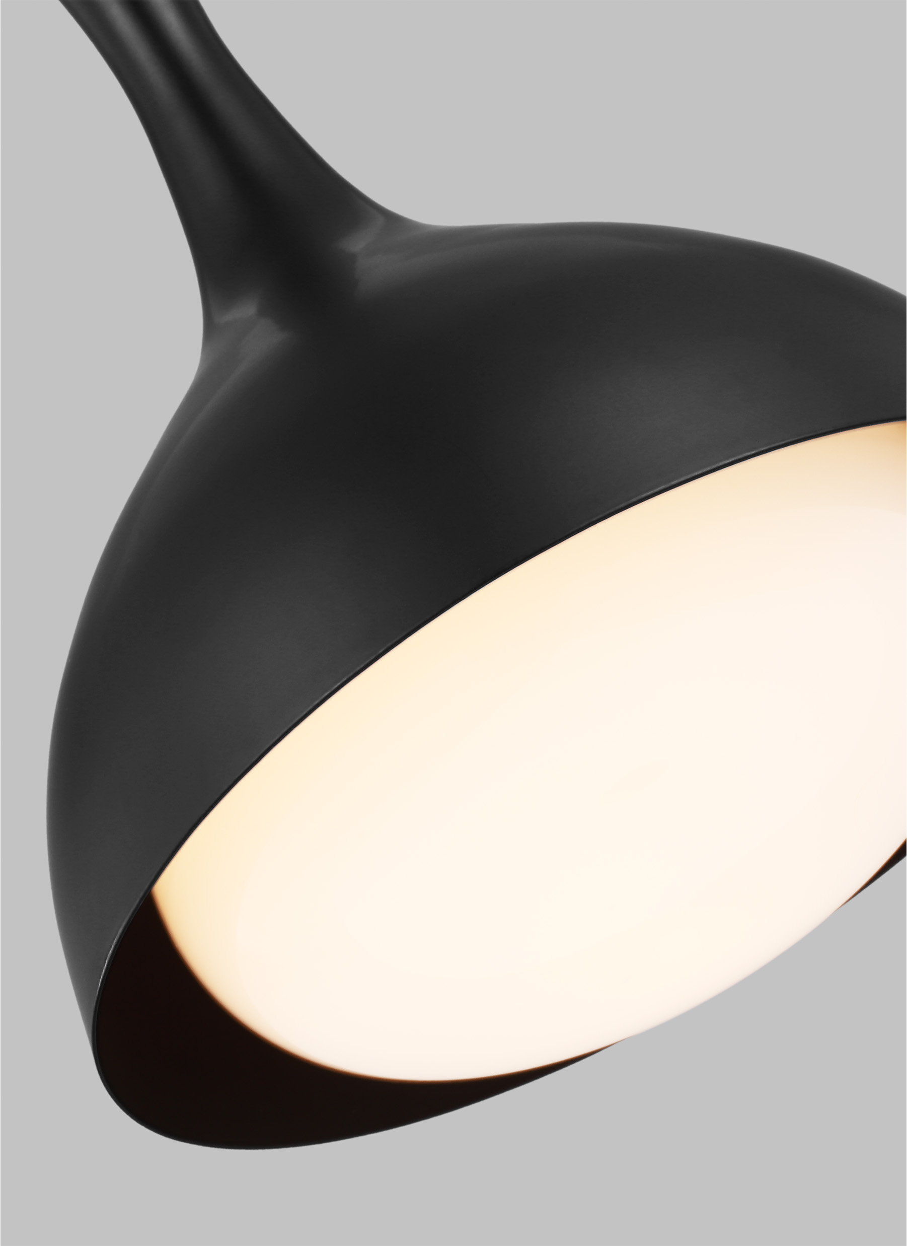 Lucerne One Light Small Pendant, Midnight Black and Burnished Brass ...