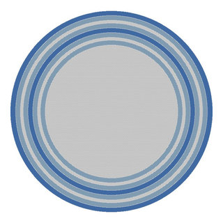 KAS Provo 5756 Cape Cod Vintage/Distressed Outdoor Rug, Grey/Denim, 8 ...