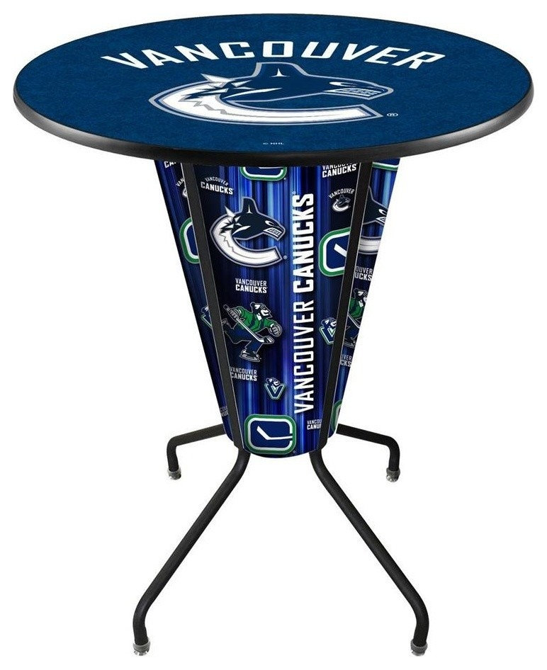 Lighted Vancouver Canucks Pub Table - Beach Style - Outdoor Pub And ...