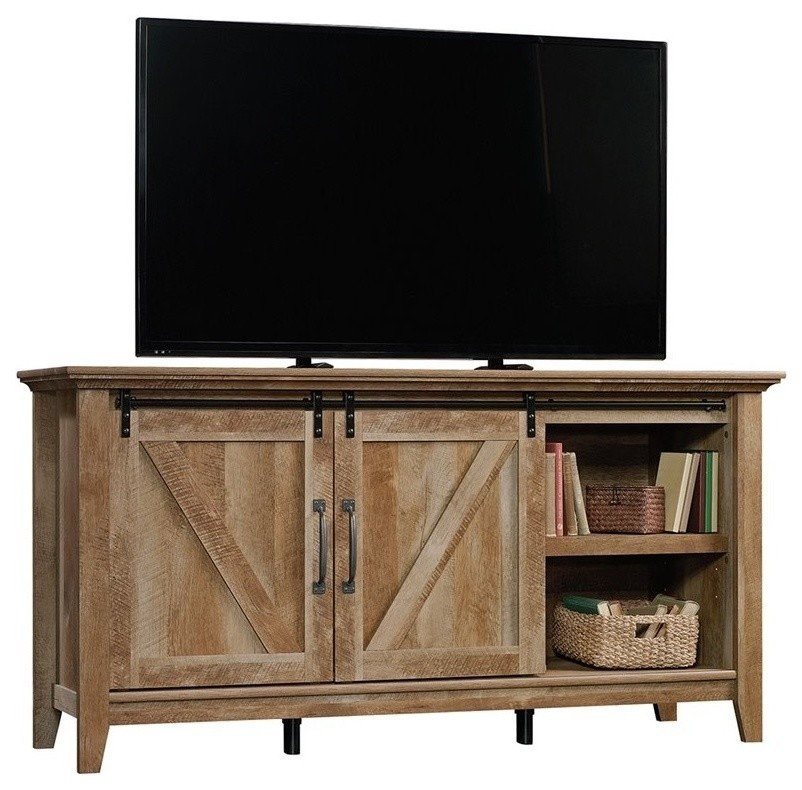 Pemberly Row Engineered Wood TV Stand for TVs up to 70" in Craftsman ...