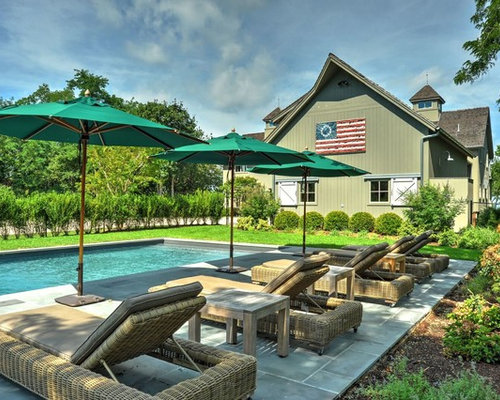 Farmhouse Pool Design Ideas, Remodels & Photos