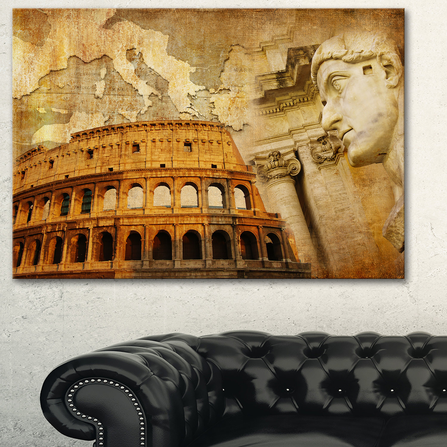 "Great Roman Empire" Digital Collage Canvas Art, 40"x30" - Traditional ...
