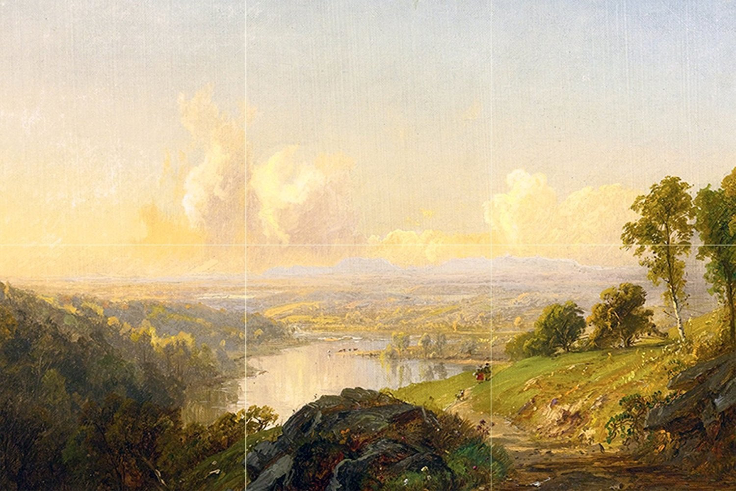 Tile Mural Kitchen Bathroom Wall Backsplash Splashback River Landscape ...