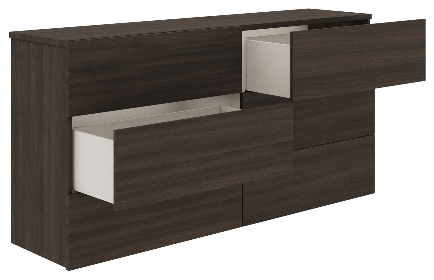Ayla Dresser, Dark Oak Melamine - Modern - Dressers - by Casabianca ...