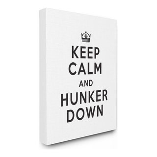 Keep Calm and Hunker Down Stay Home Sign, 1-Piece, 16x20, 24 x 30 ...