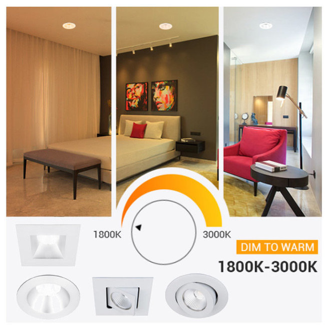 Oculux 3.5" LED Round Adjustable Spot 3000K With Warm Dim-Light Engine ...