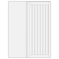 Wall Diagonal 27w x 36h x 27d Beadboard - Transitional - Kitchen ...