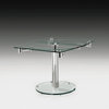Glass Top Motion Dining Table, Regular - Contemporary - Dining Tables ...