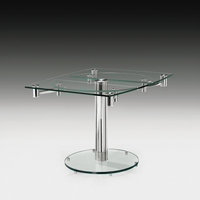 Glass Top Motion Dining Table, Regular - Contemporary - Dining Tables ...