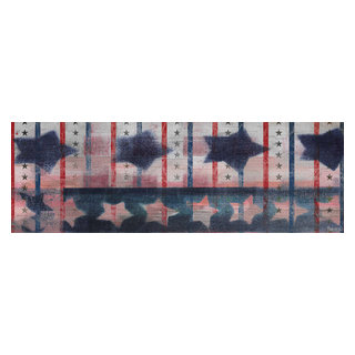"Bold Stars" Print on Canvas, 45"x15" - Contemporary - Prints And ...