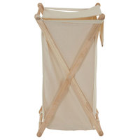 X-Frame Wood Laundry Hamper - Transitional - Hampers - by Household ...