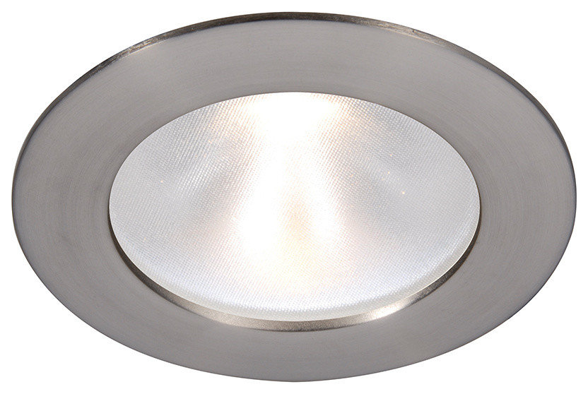 Tesla PRO 3.5" LED Round Glass Lens, Light 3000K Flood 90CRI, Brushed ...