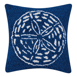 Sand Dollar Hook Pillow - Beach Style - Decorative Pillows - by Peking ...