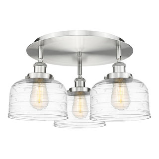 Innovations Lighting 916-3C-10-20 Bell Flush Bell 3 Light 20"W ...
