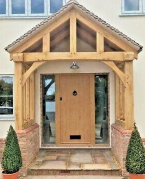 Adding oak porch canopy to Tudor-style home | Houzz UK