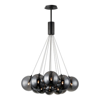 Burst LED Pendant in Black - Contemporary - Pendant Lighting - by LAMPS ...
