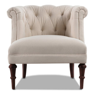 Katherine Tufted Accent Chair - Traditional - Armchairs And Accent ...
