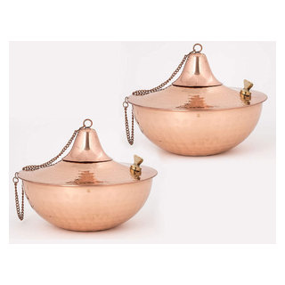 Maui Tabletop Tiki Torch/Oil Lamp Tiki Torch With Snuffer - Traditional ...