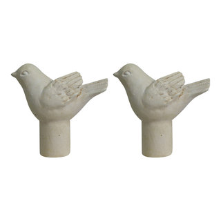 Bird Lamp Finial, 1 3/4" Tall, Set of 2 - Transitional - Lighting ...
