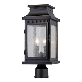 Mansard Outdoor Post, Bronze - Traditional - Post Lights - by Lighting ...