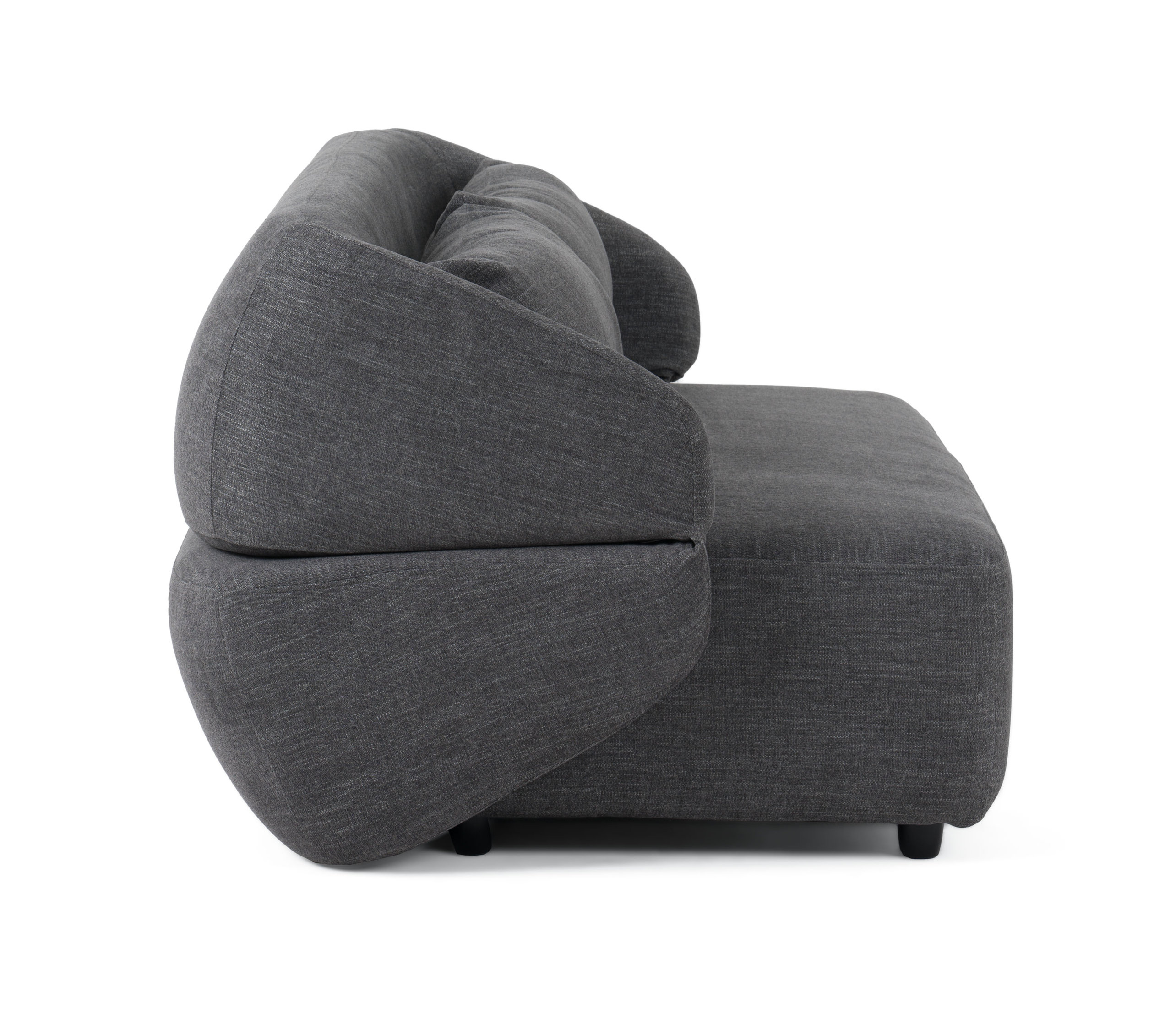 Divani Casa Lerner Modern Dark Grey Fabric Sofa Bed - Transitional ...