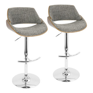 Fabrizzi Adjustable Barstool, Set of 2 - Contemporary - Bar Stools And ...
