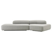 Irregular-Shaped Gray Sofa, Eichholtz Taraval - Transitional ...