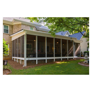 Ground level screened porch - Eclectic - Veranda - Atlanta - by Atlanta ...