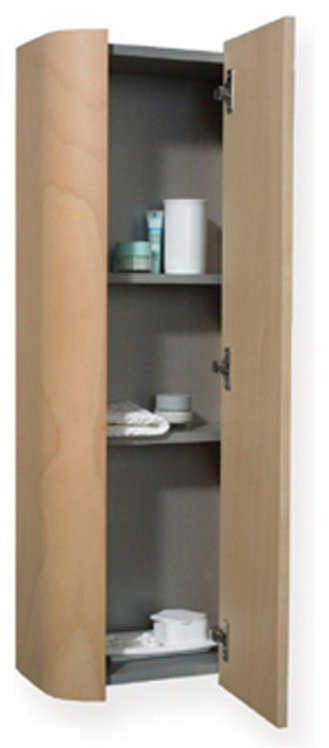 Aeri Vertical Wall Mount Storage Unit With Four Shelves - Transitional ...