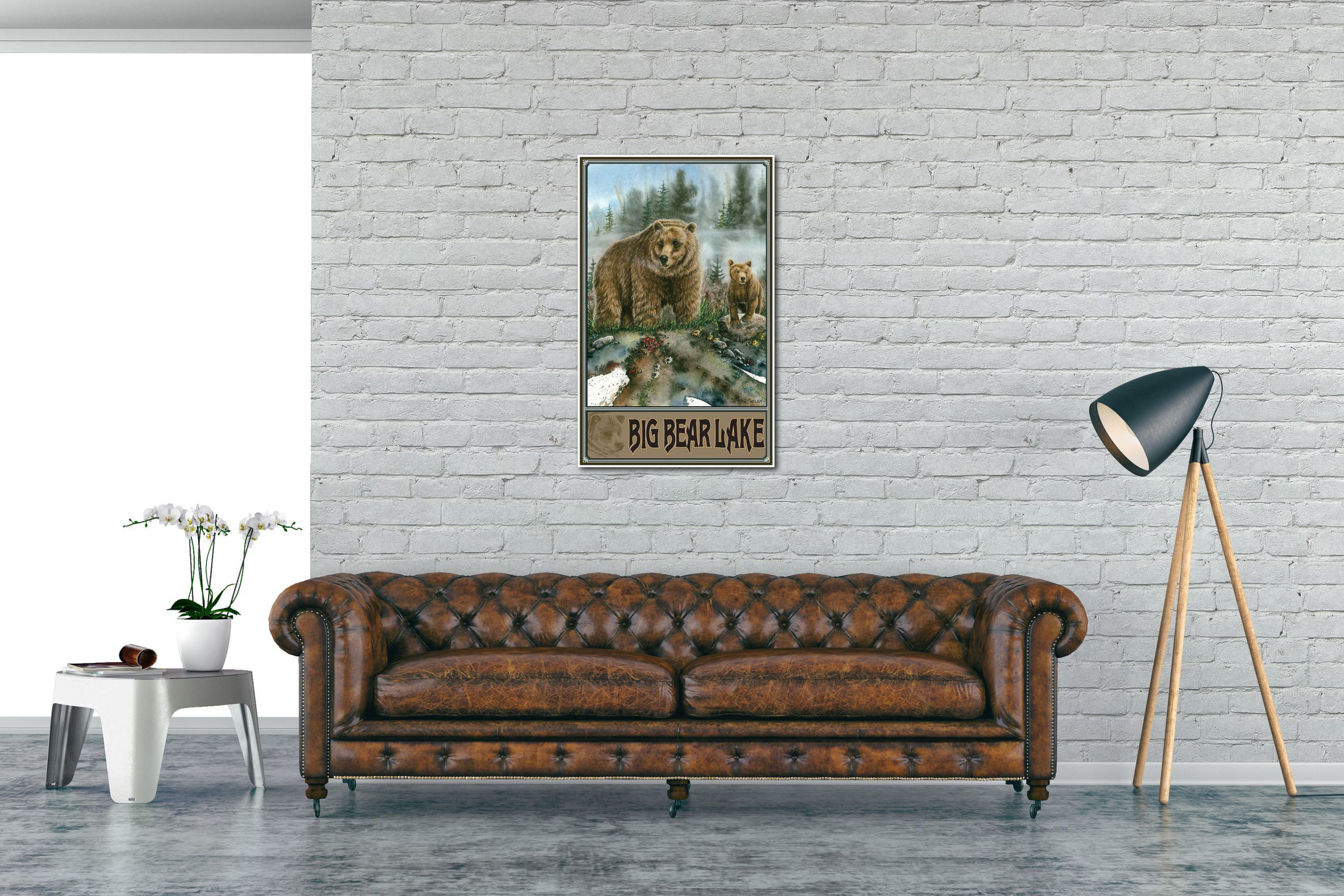 Dave Bartholet Big Bear Lake Art Print, 24"x36" - Contemporary - Fine ...