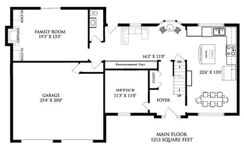 Floor plan redesign