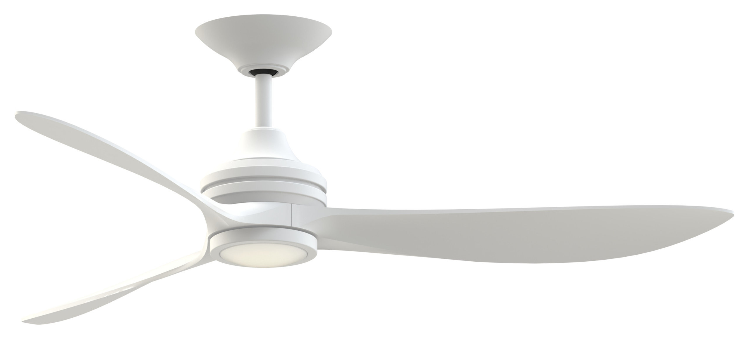 Aviara 60" Indoor/Outdoor Fan With LED Light Kit White/Washed Blades ...