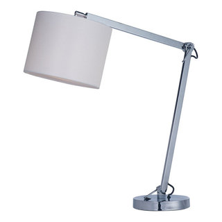 Hotel Style 19"H 1-Light LED Table Lamp Polished Chrome Finish by Maxim ...