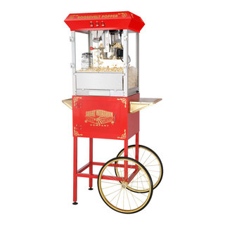 Popcorn Machine With Cart 8oz Popper Stainless-Steel Kettle, Old Maids ...
