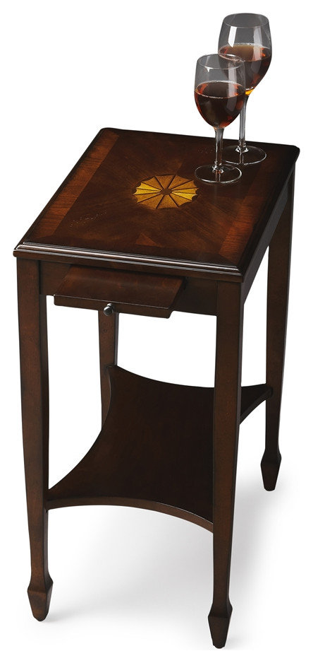 Butler Side Table, Plantation Cherry - Traditional - Side Tables And ...