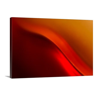 "Red Edge" Wrapped Canvas Art Print, 36"x24" - Contemporary - Prints ...